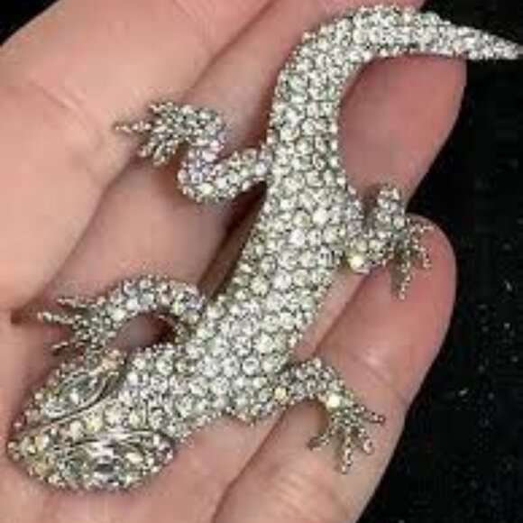 Accessories | Elegant Silver Lizard Brooch | Poshmark